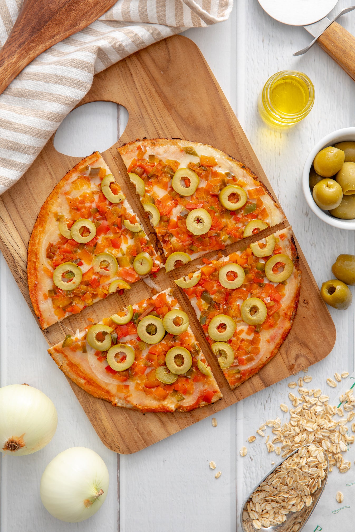 Pizza Griega – La Pecosa Healthy